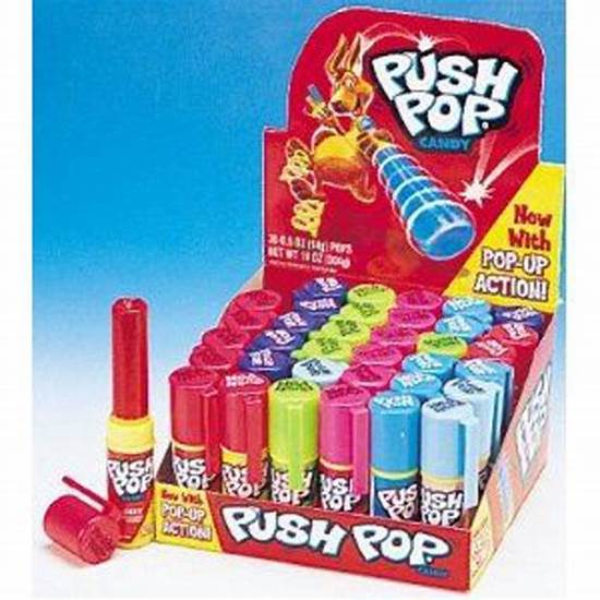 Jumpin Jumbo Push Pops 30g x 18 – Horse Torque & Lollies