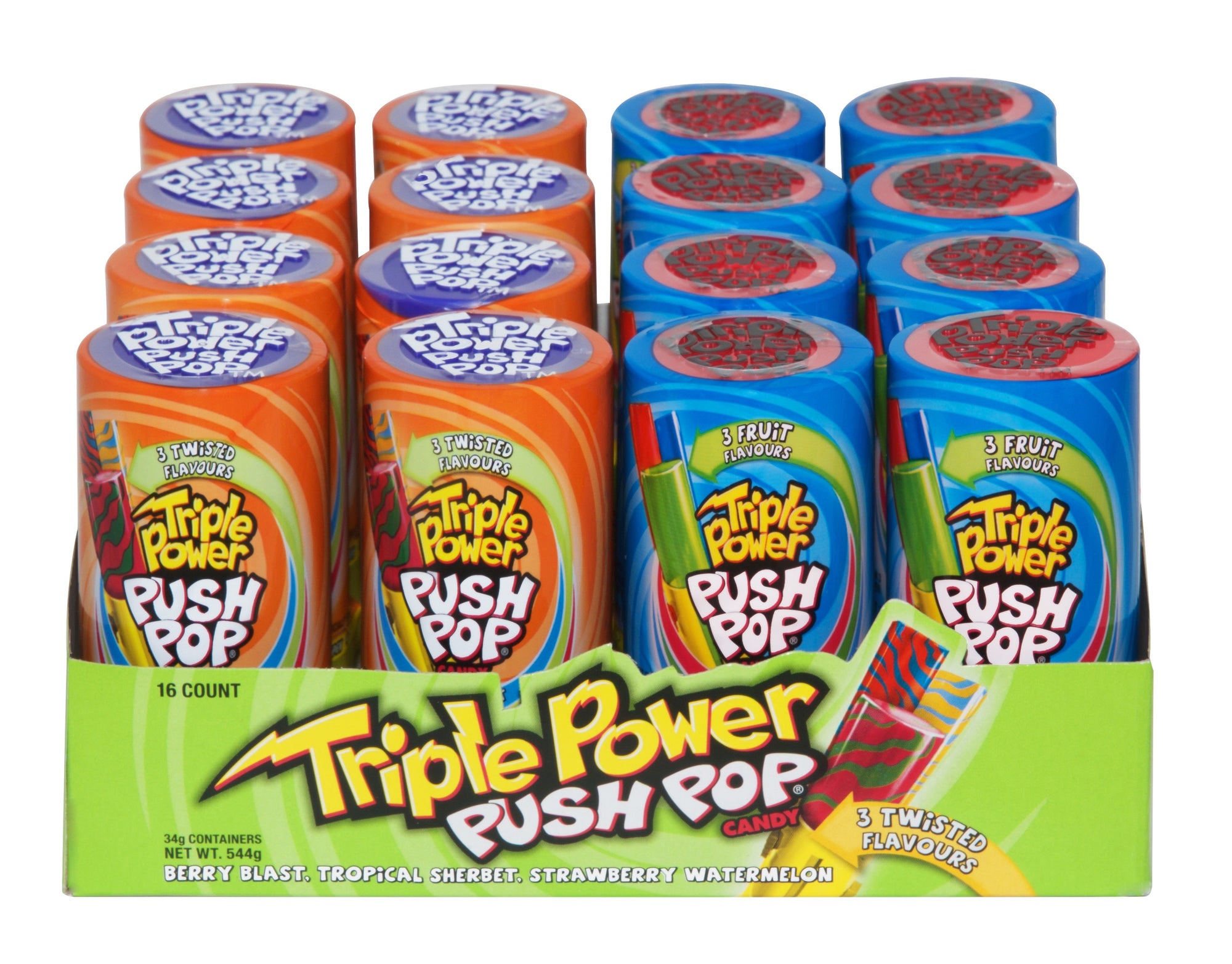 Triple Power Push Pop x 16 – Horse Torque & Lollies