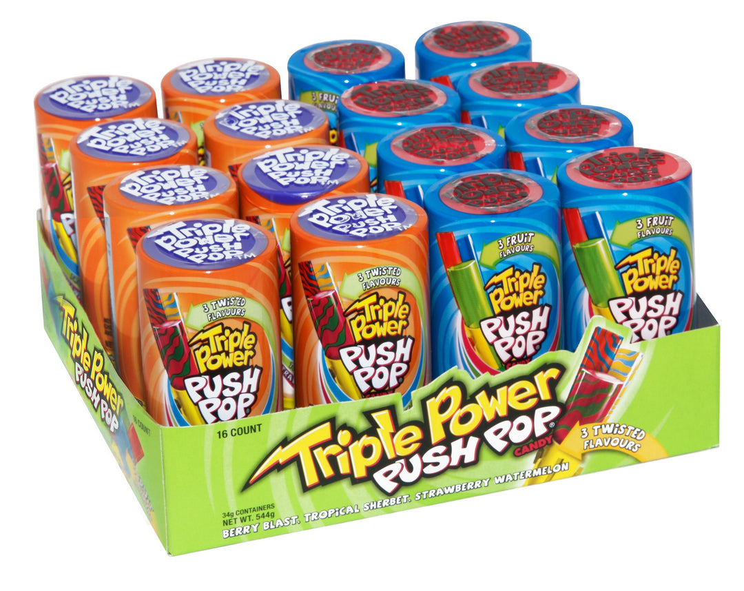 Triple Power Push Pop x 16 – Horse Torque & Lollies