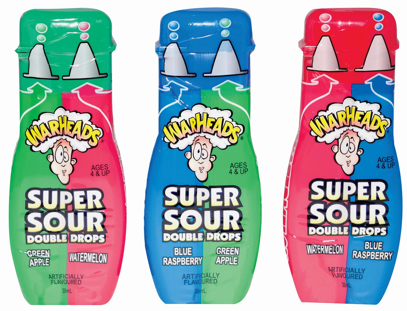 Warheads Double Drops x 24 – Horse Torque & Lollies