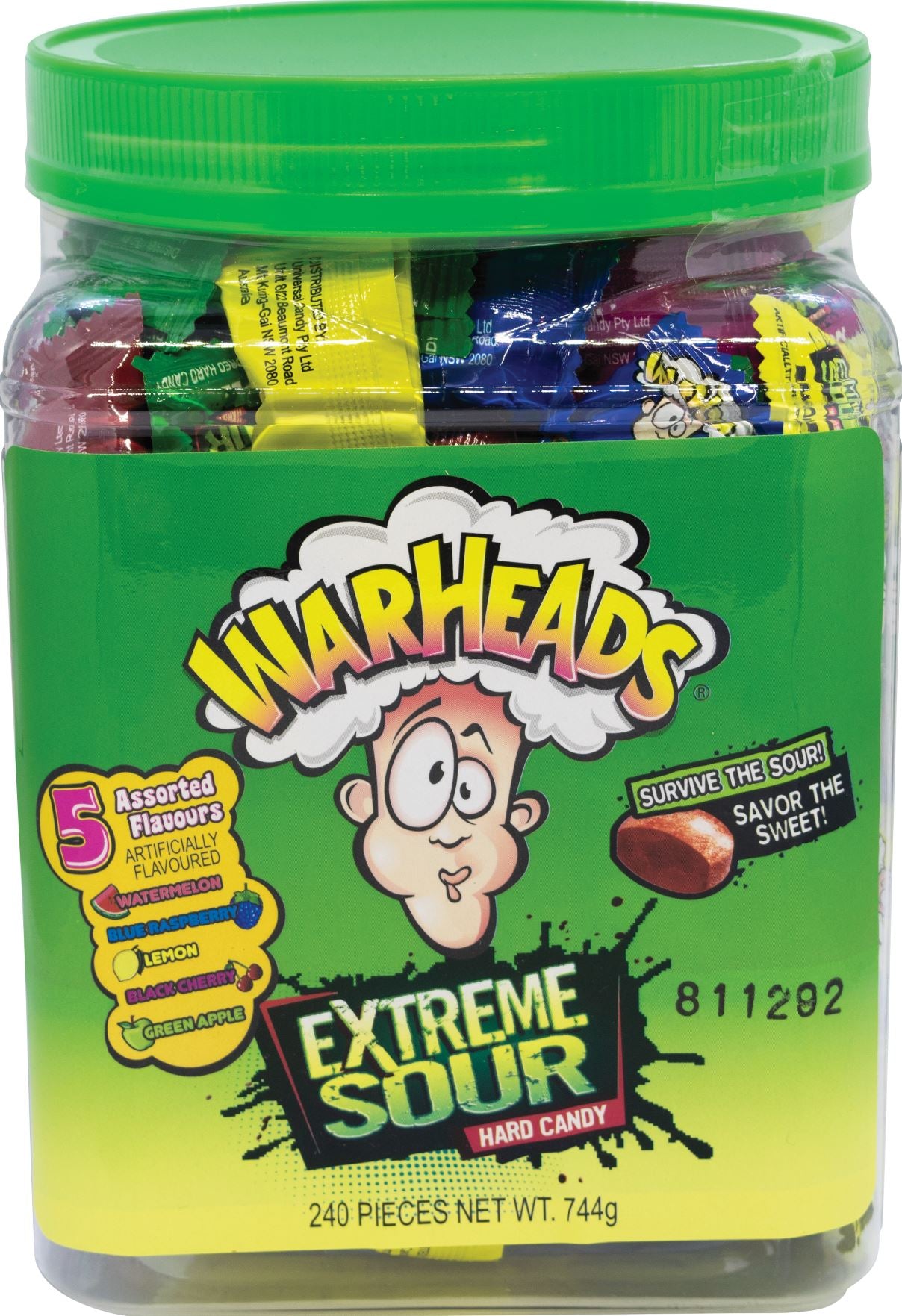 Warheads Tub 240pc – Horse Torque & Lollies
